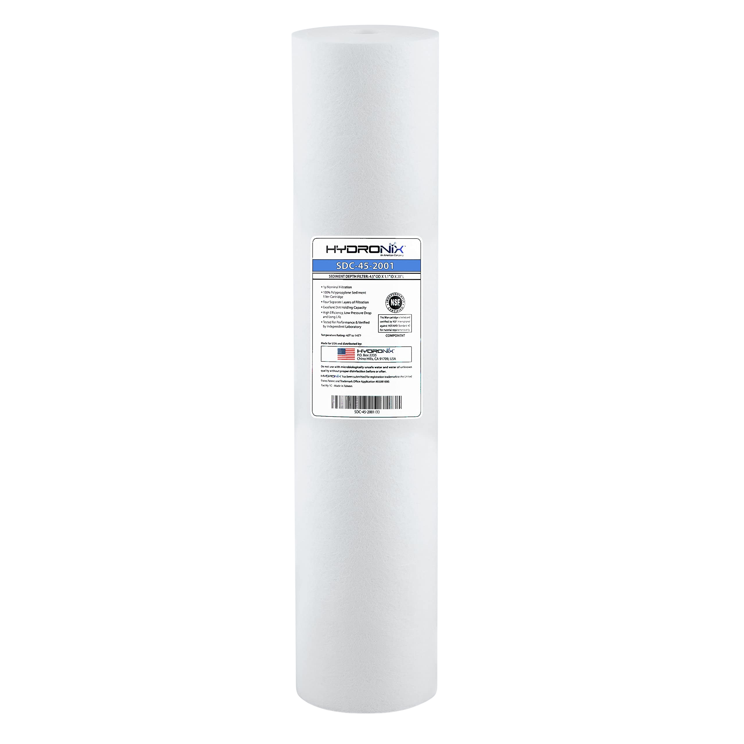 Hydronix SDC-45-1005 Sediment Filter Cartridge | Aquatell US.